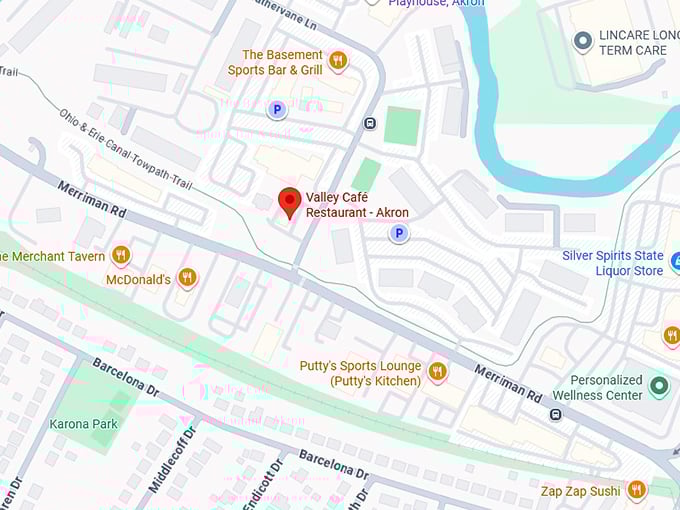 16. valley café map