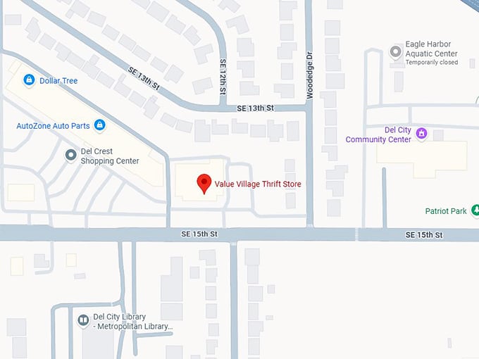 16. value village thrift store map