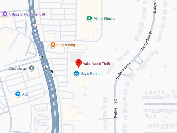 16. value world thrift map