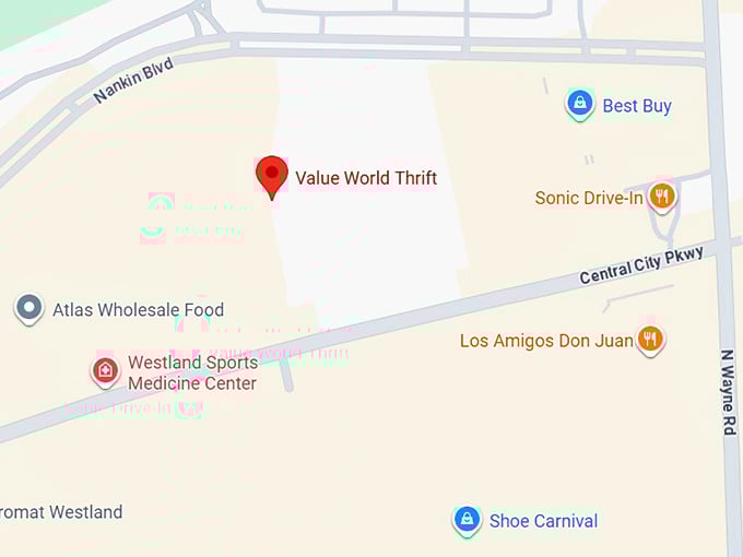 16. value world thrift map