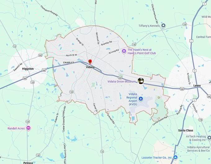 16. vidalia map