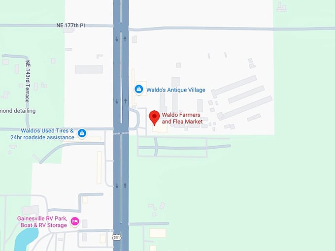16. waldo farmers and flea market map