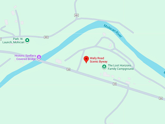 16. wally road scenic byway map