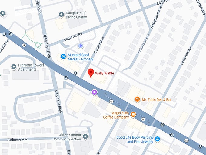 wally waffle map