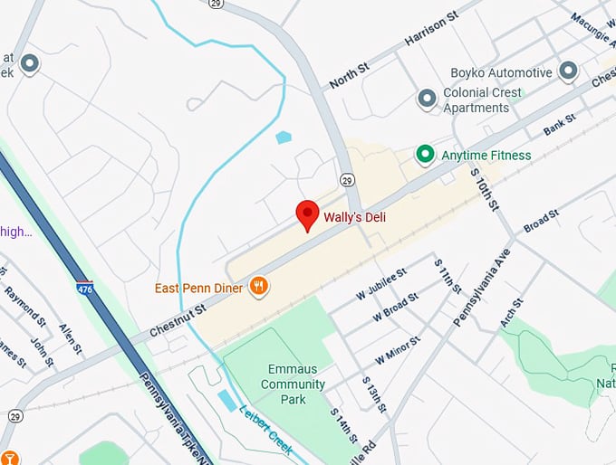 16. wally’s deli map