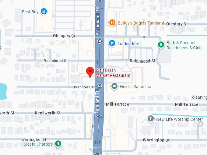 16. walt's fish market restaurant map
