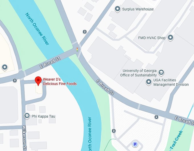 16. weaver d’s delicious fine foods map
