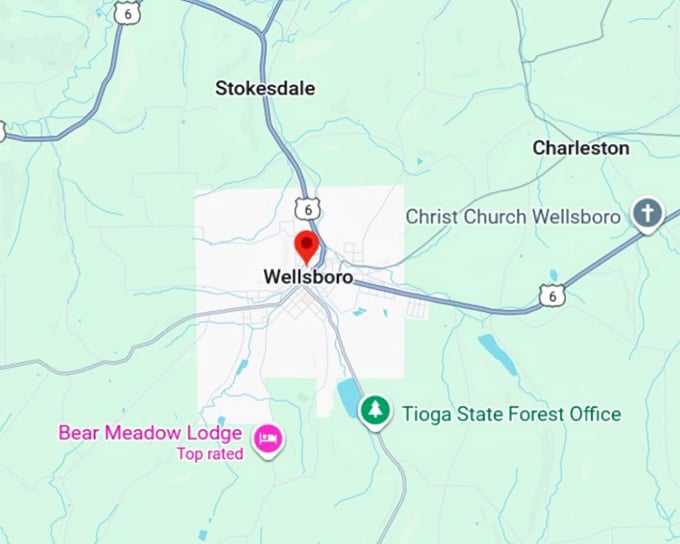 wellsboro map