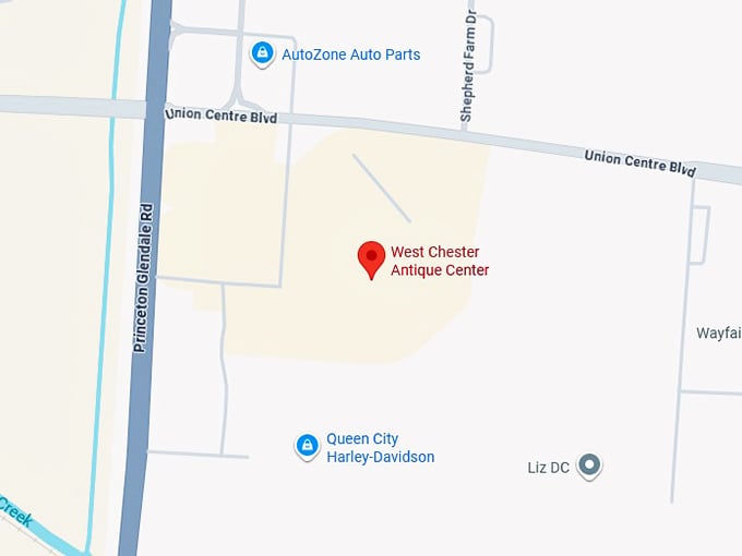16. west chester antique center map