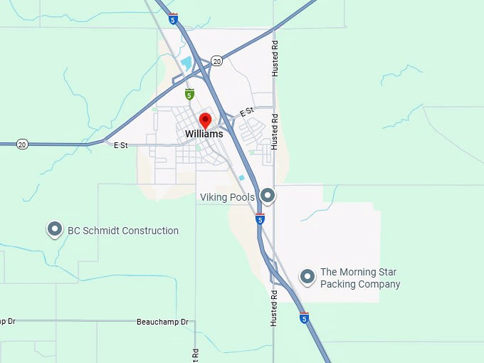 16. williams map