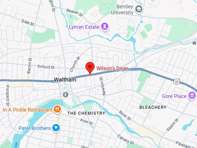 16. wilson’s diner map