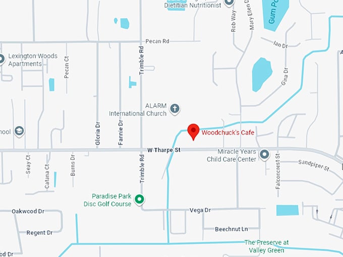 16. woodchuck’s cafe inc map