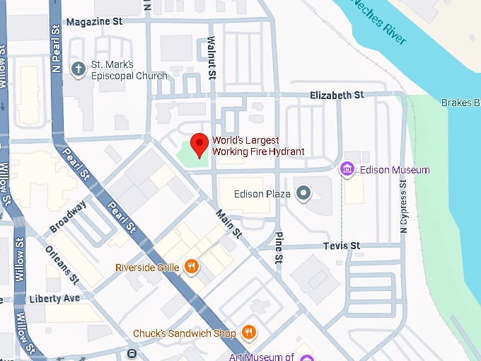 16. world’s largest working fire hydrant map