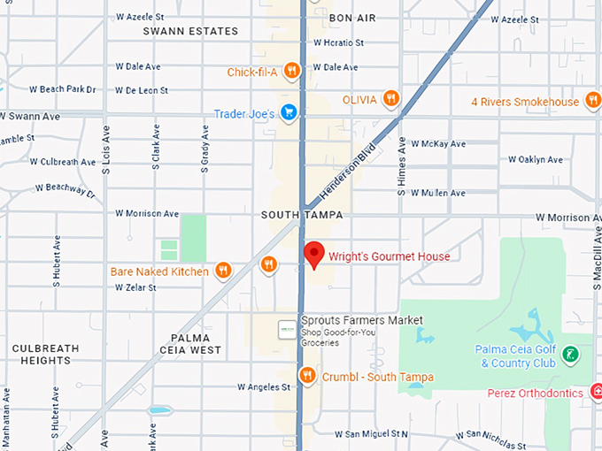 16. wright’s gourmet house map