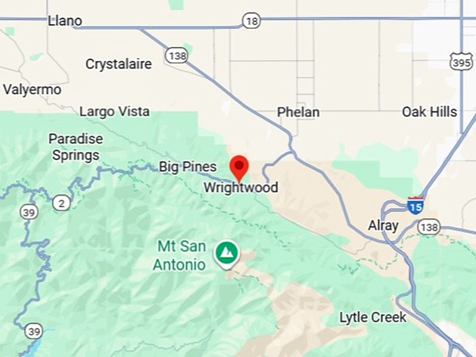 16. wrightwood map