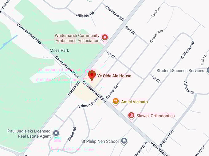16. ye olde ale house map