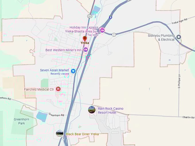 16. yreka ca map