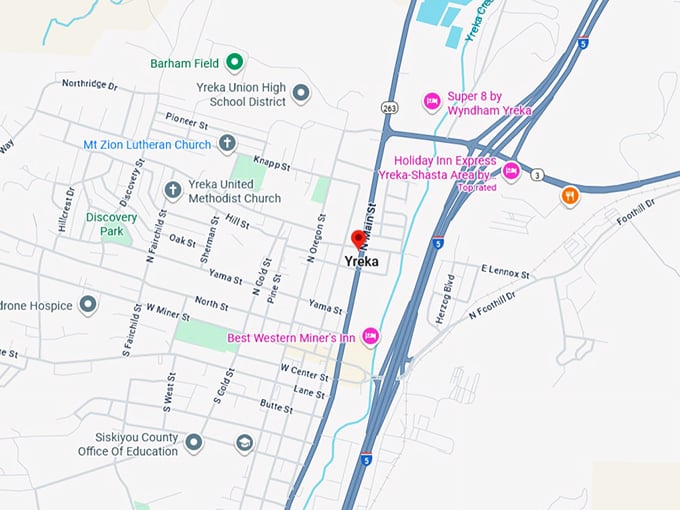16. yreka map