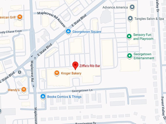 16. ziffle’s rib bar map