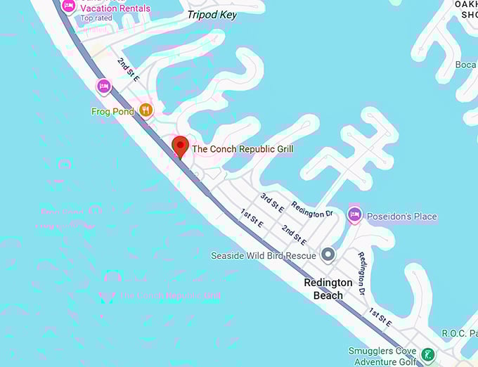 the conch republic grill map
