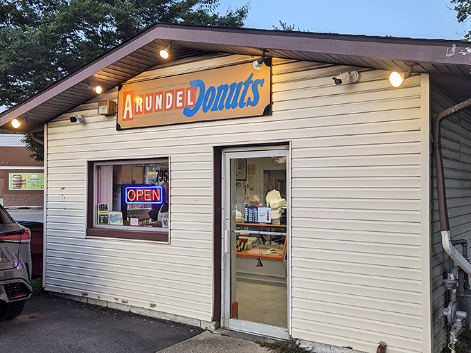 Sometimes the best treasures hide behind the most unassuming facades - like this donut paradise.