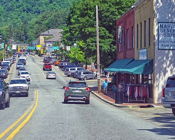 Main Street Boone bustles with that perfect college town energy - lively but never overwhelming.