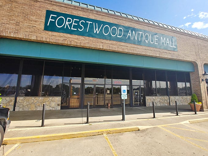 The brick facade of Forestwood Antique Mall beckons like a portal to the past. Step inside and prepare for a treasure hunt that'll make your inner collector giddy!