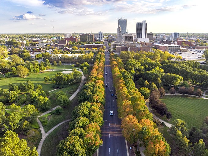 Fort Wayne's skyline rises like a Midwestern mirage, proving small cities can dream big too.