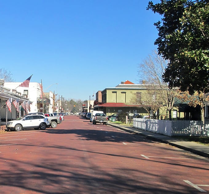 Main Street Jefferson stretches like a Norman Rockwell painting, where American flags wave proudly over brick-lined streets.