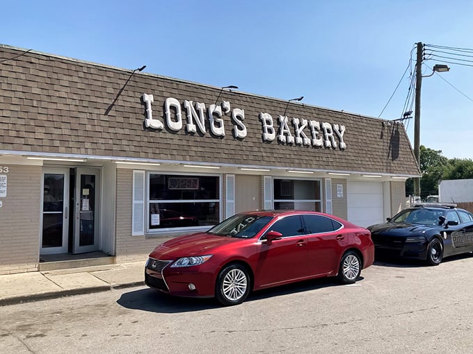 Long's Bakery stands ready like a neighborhood superhero, cape made of flour and sugar.