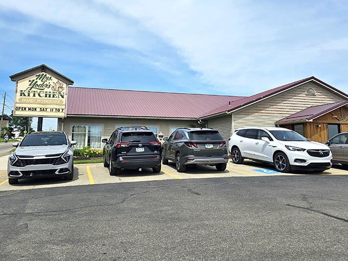 Mrs. Yoder's Kitchen beckons with that unmistakable charm of authentic Amish country hospitality and comfort.