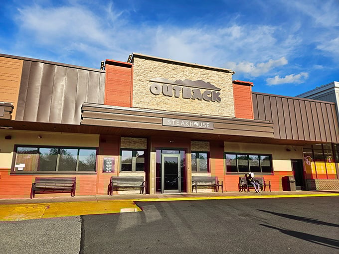 That familiar Outback charm beckons like a friendly neighbor inviting you over for dinner.