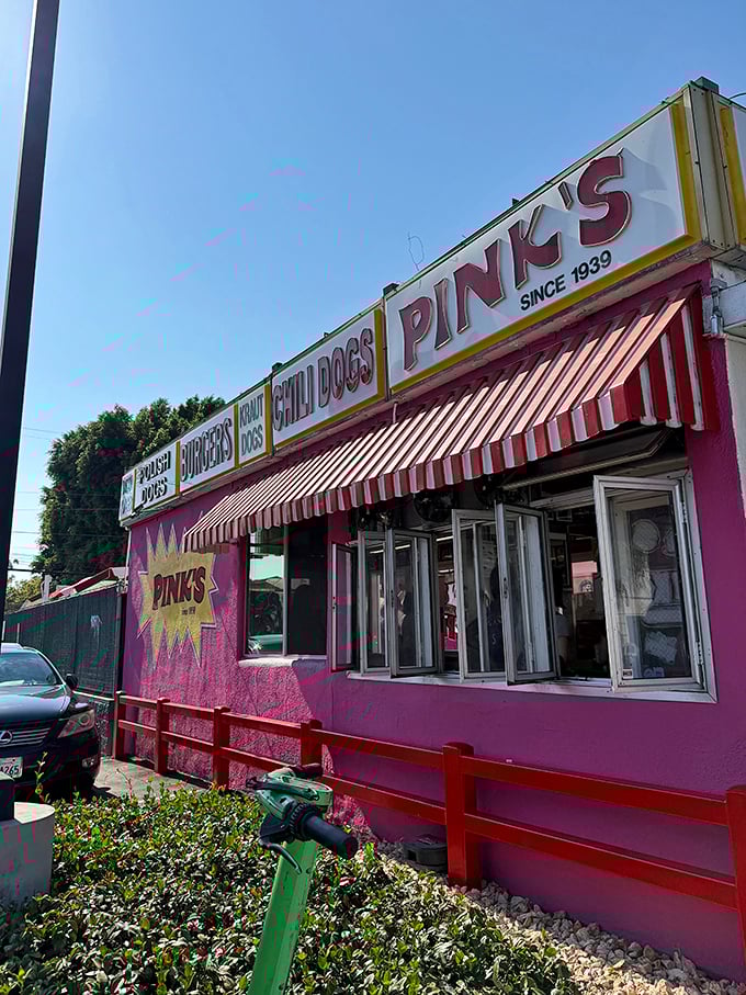 That hot pink facade isn't just for show – it's a beacon calling hungry souls from miles around.