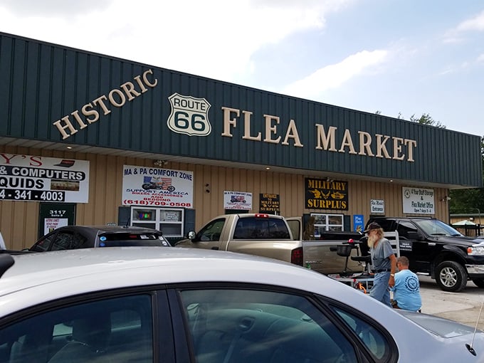 Historic Route 66 beckons treasure hunters to this roadside gem where America's highway dreams live on.
