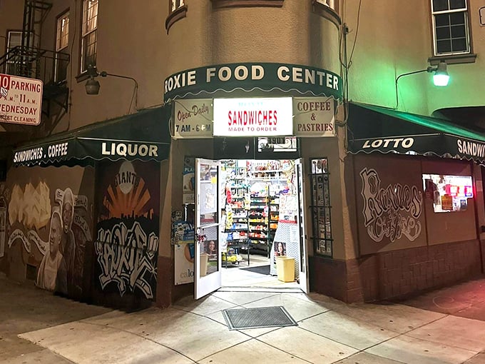 Corner store magic happens here – where neighborhood charm meets serious sandwich artistry in the Mission.