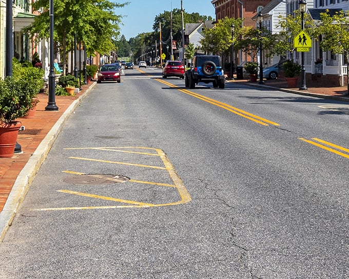 Smyrna's main street whispers stories of simpler times with every brick-lined step you take.