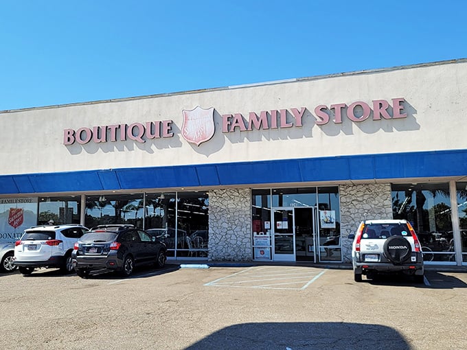Look at that classic Salvation Army storefront - your treasure hunting headquarters awaits with endless possibilities inside.