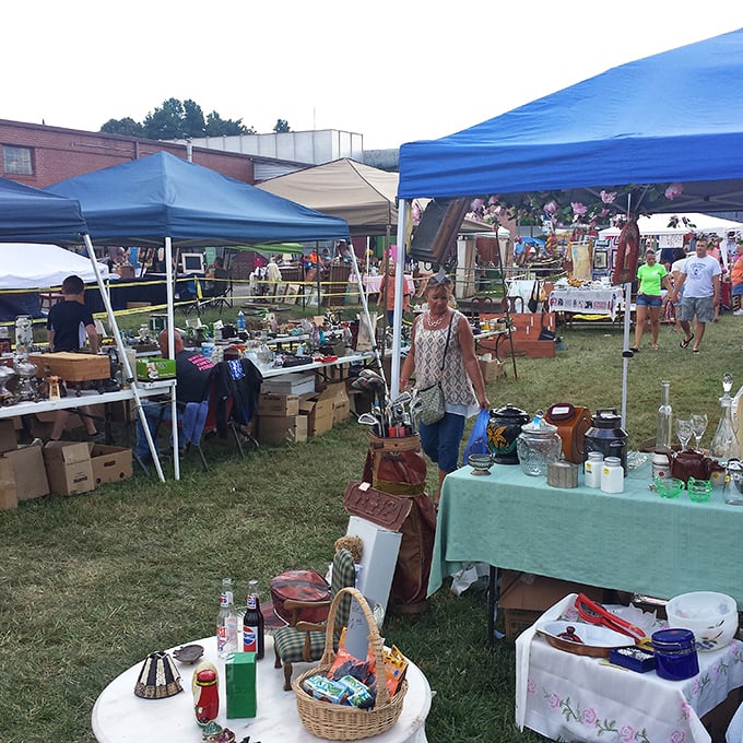 Outdoor treasure hunting at its finest - where every tent holds surprises and bargains galore.