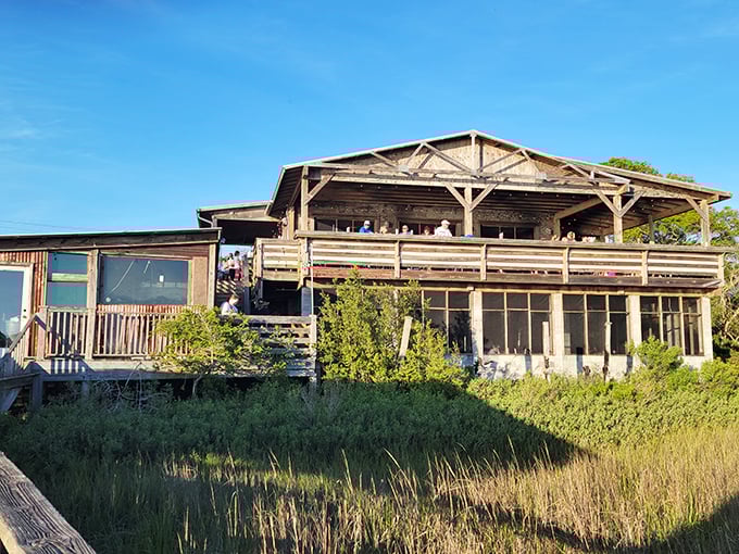 This rustic waterfront gem proves that the best seafood spots often look delightfully rough around the edges.