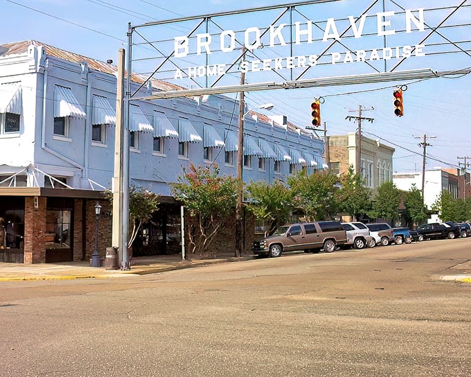 That "Home Seekers Paradise" sign isn't lying - this uphill climb leads to affordable Southern dreams.