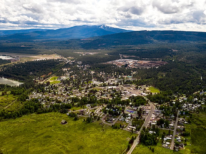 Mountain town living where the air is crisp and your mortgage payments aren't.