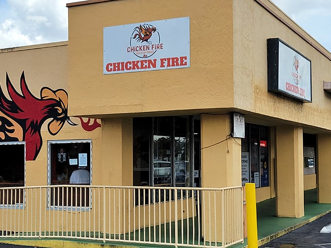 When a chicken joint paints itself sunshine yellow, you know they're confident about brightening your day.