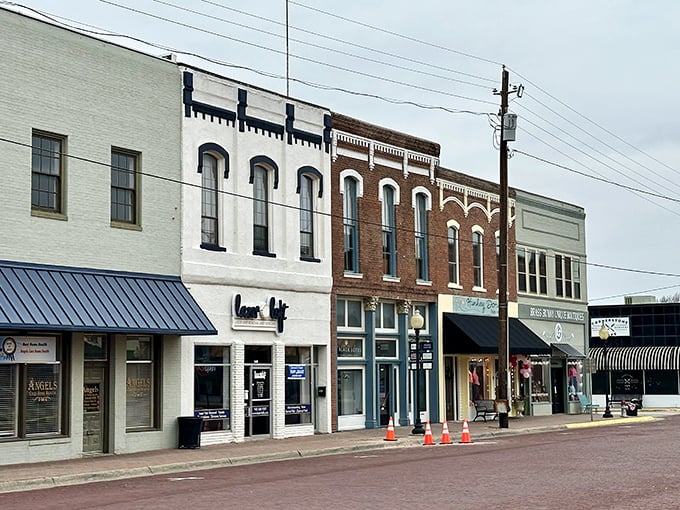 Brick storefronts with character to spare line Gainesville's main street, offering a glimpse into a simpler, friendlier Texas.