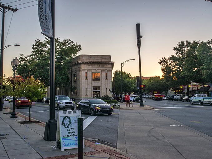 Greenville's tree-lined streets invite leisurely strolls. The mix of brick buildings and green spaces makes retirement feel like a permanent vacation.