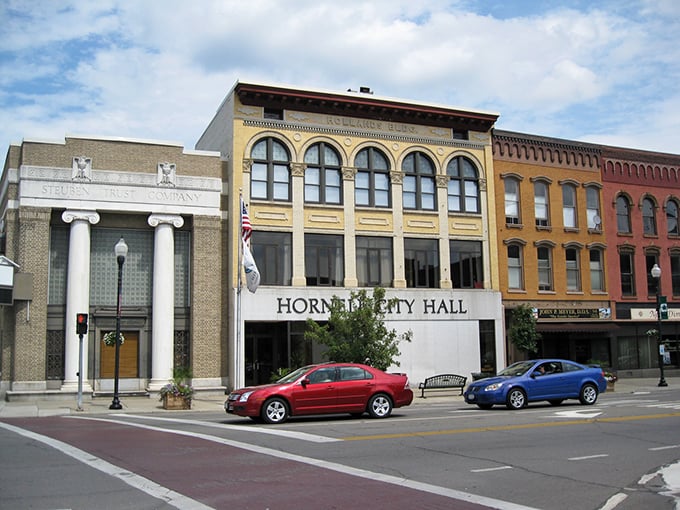 Hornell's City Hall stands proud downtown, a testament to small-town governance that won't govern your wallet into poverty.
