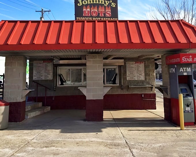 "Famous Hot Sausages" isn't just a sign—it's a promise. This humble stand delivers big city flavor without the big city attitude.