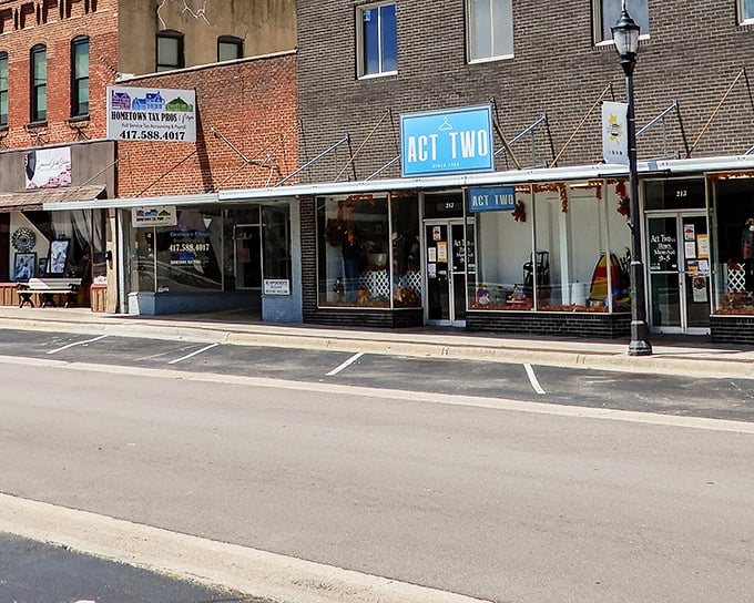 The vibrant "Act Two" sign in downtown Lebanon seems fitting—this affordable town offers the perfect second act for retirees.