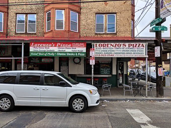 "Voted Best of Philly" isn't just a sign here – it's a promise delivered in cheese-stretching, fold-worthy slices that locals line up for.