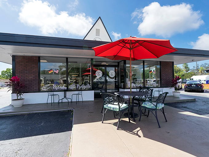 Sometimes the best bakeries hide behind brick and glass, beckoning you with outdoor seating and endless possibilities.