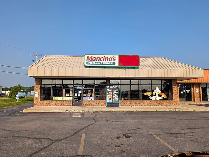 Sometimes the best treasures hide behind the most unassuming storefronts - pure pizza gold awaits inside.
